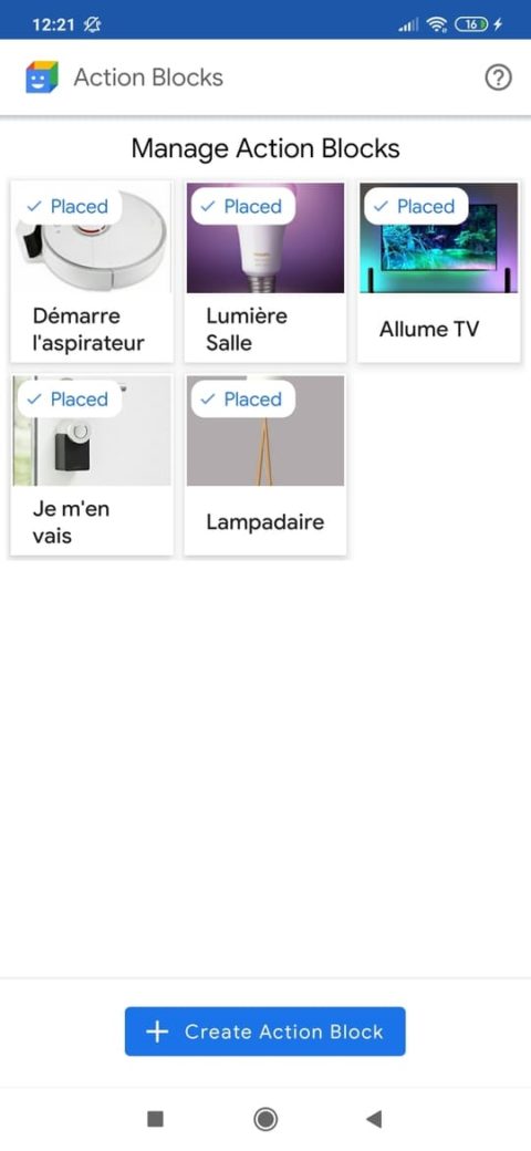 Action Blocks : Des widgets Google Assistant sur votre téléphone ...